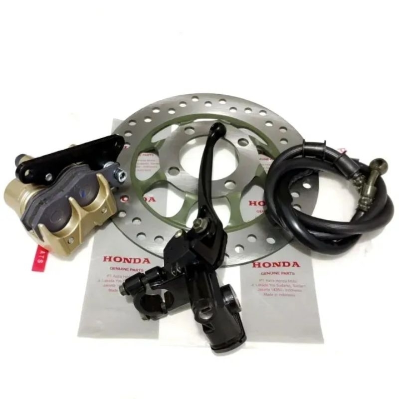 Jual 4item kaliper+selang+master rem set+piringan depan honda Karisma, CS1 supra x 125 | Shopee ...