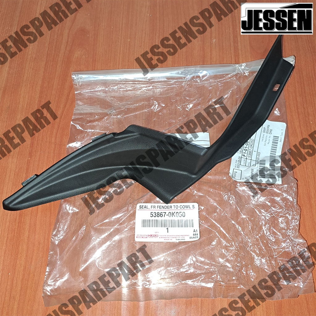 Jual COVER HOOD HINGE, KARET SAMPING KAP MESIN HILUX KIRI KANAN 53866 ...