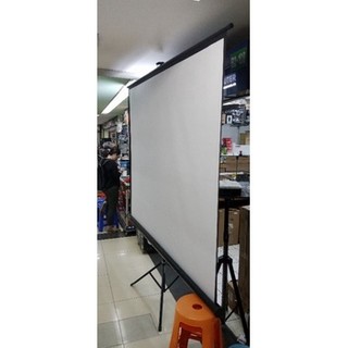 Jual layar proyektor 70" Inch 120cm tripod / screen projector 120cm ...