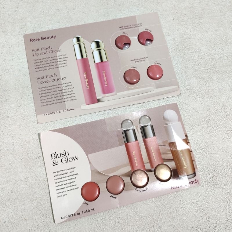 Jual rare beauty soft pinch lip & cheek sample card | Shopee Indonesia