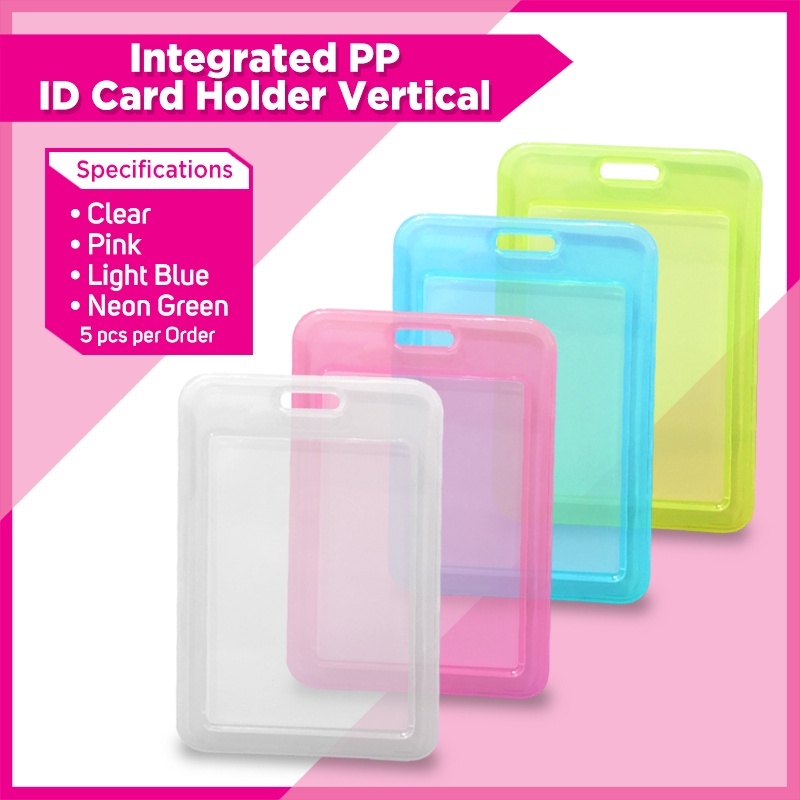 Jual ID Card Holder Transparan Plastik Name Tag Clear Card C-113 ...