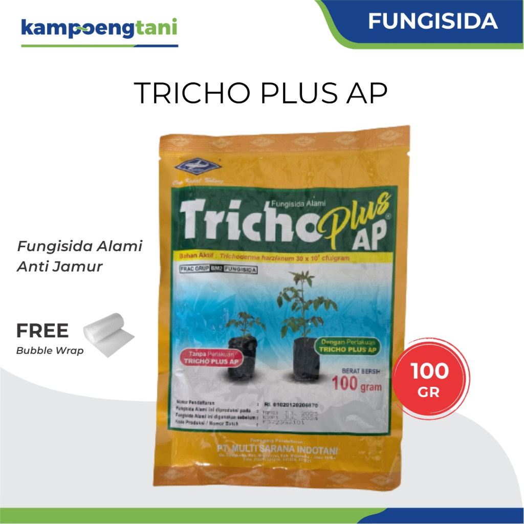 Jual Tricho Plus AP 100 gram Fungisida Alami Trichoderma Harzianum ...