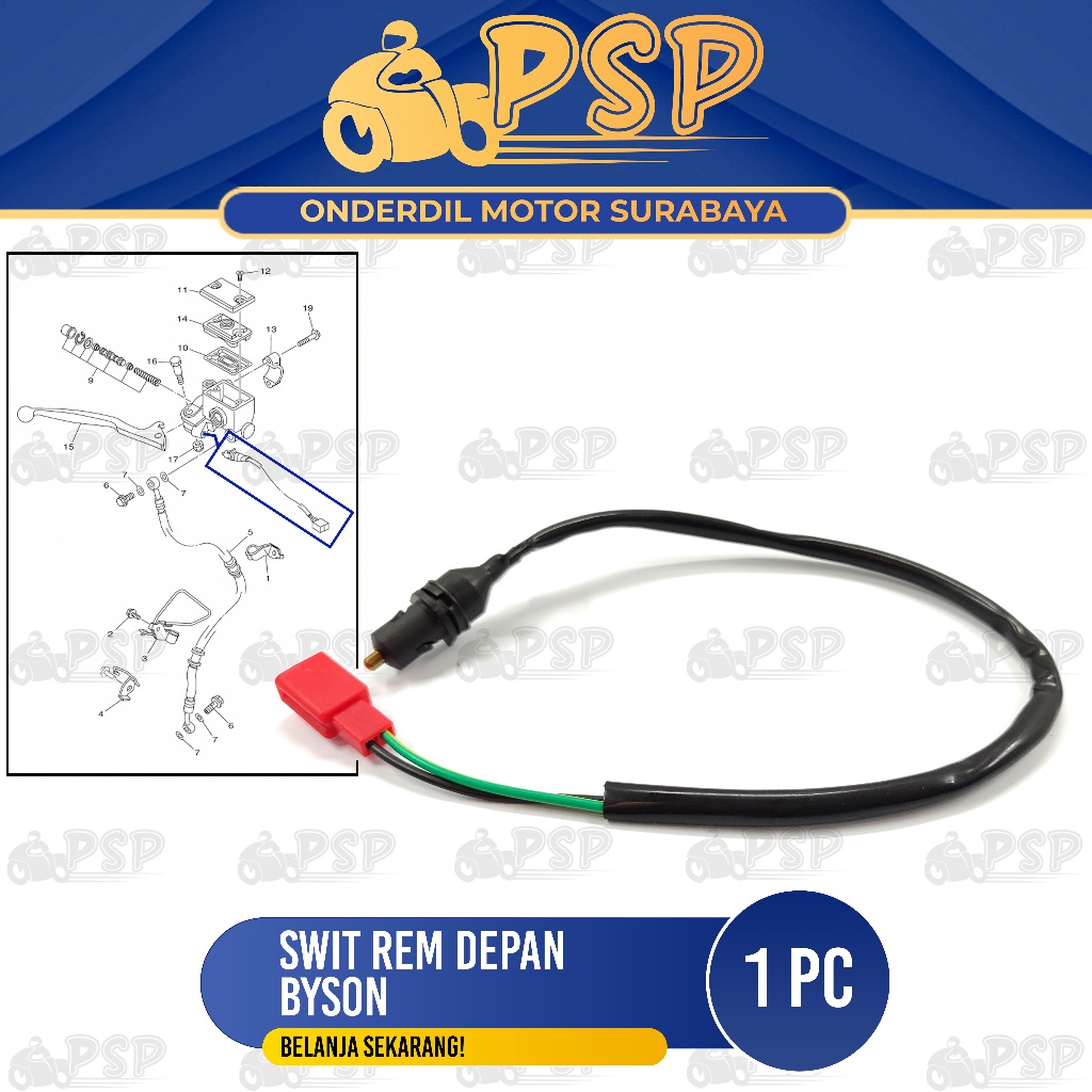 Jual Swit Rem Depan Byson - Switch Suit Suwit Rim Brake Break Kanan ...