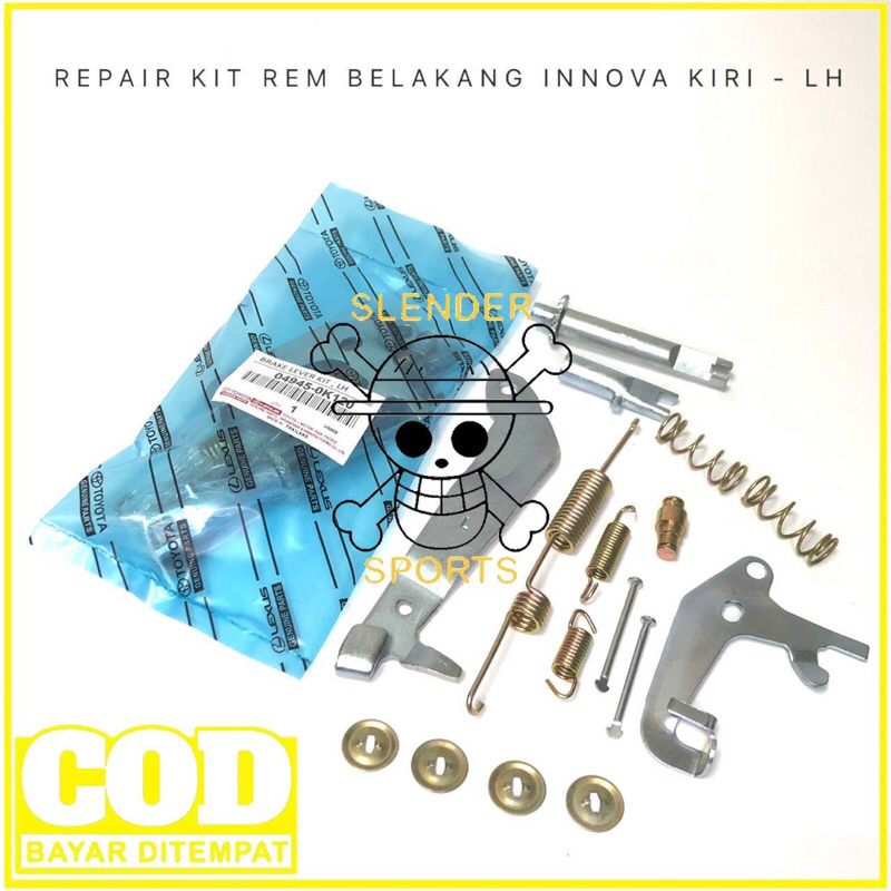 Jual REPAIR KIT REM BELAKANG INNOVA - BRAKE LEVER KIT SETELAN REM ...