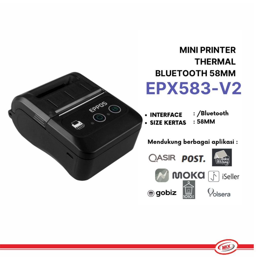 Jual Printer Bluetooth 58mm Thermal EPPOS RPP02 ( EPX583.V2 ) | Shopee Indonesia