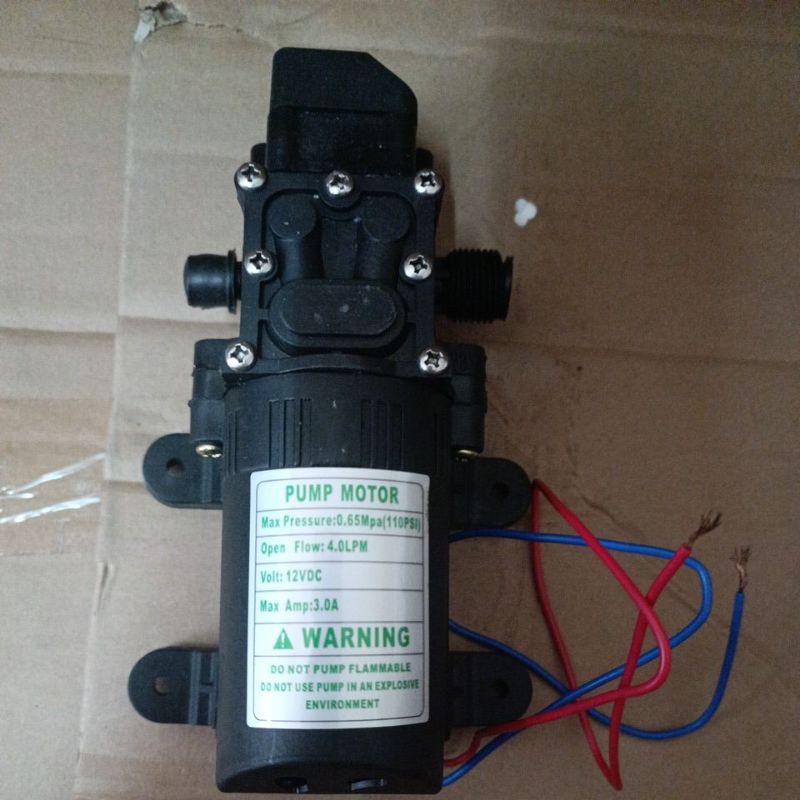 Jual Pompa Air DC 12V /Pompa Cuci Motor/ Dinamo Pump Sprayer Soket Drat ...