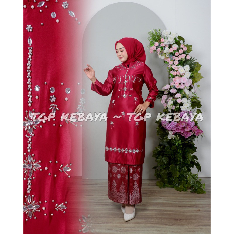 Jual BAJU KURUNG BASIBA PADANG / STELAN SONGKET BAJU KURUNG BASIBA ...