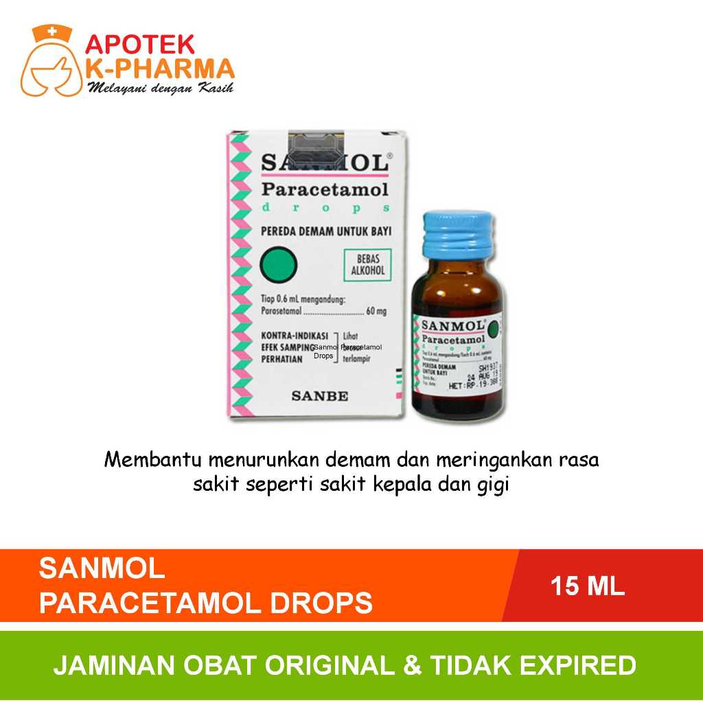 Jual Sanmol Drops Isi 15ml Obat Original Sanbe | Shopee Indonesia