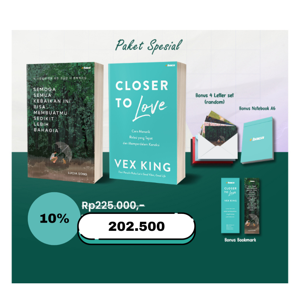 Jual Paket Buku Novel Spesial Closer To Love & Buku Semoga Semua Kebaikan Ini Bisa Membuatmu ...
