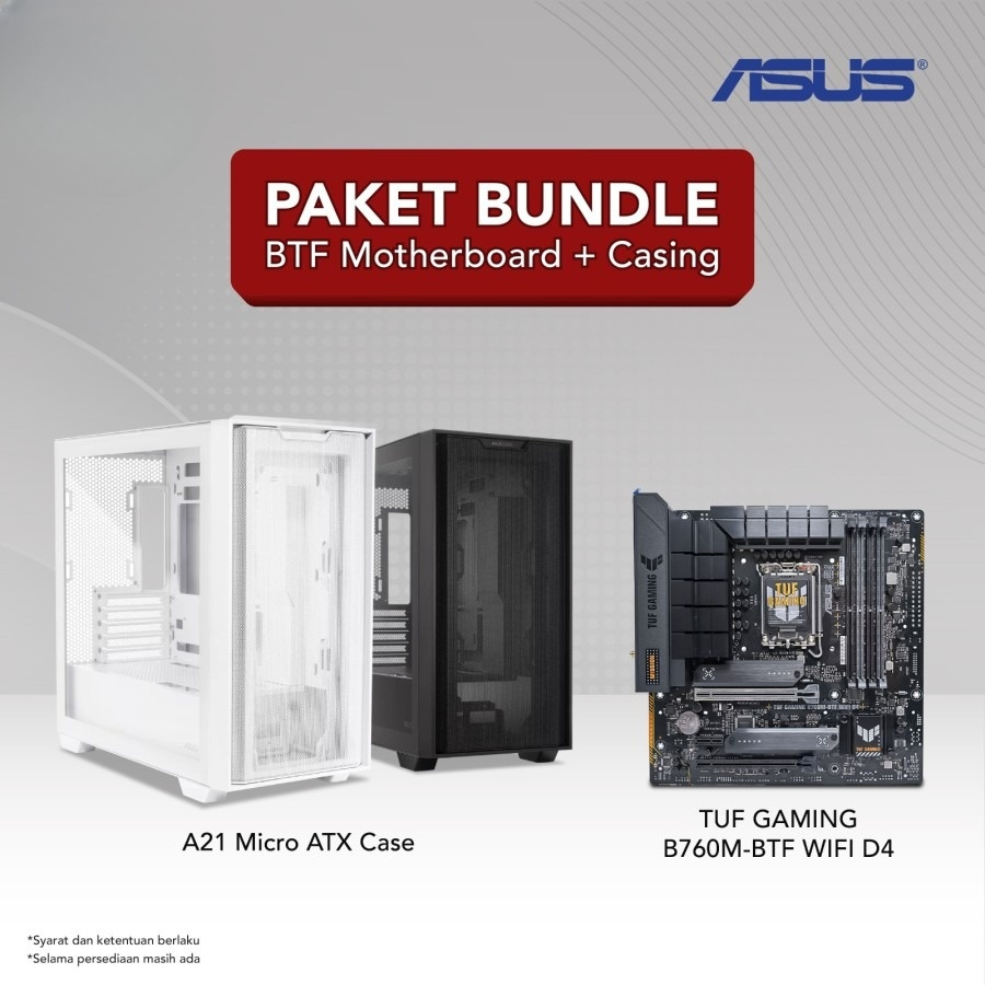 Jual Paket Bundle Casing ASUS A21 + Motherboard ASUS TUF Gaming B760M ...