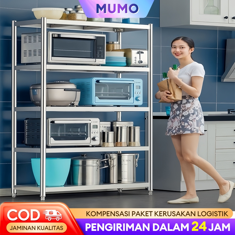 Jual Rak Susun Stainless Steel Rak Dapur Rak Gudang Rak Oven Rak 5 ...
