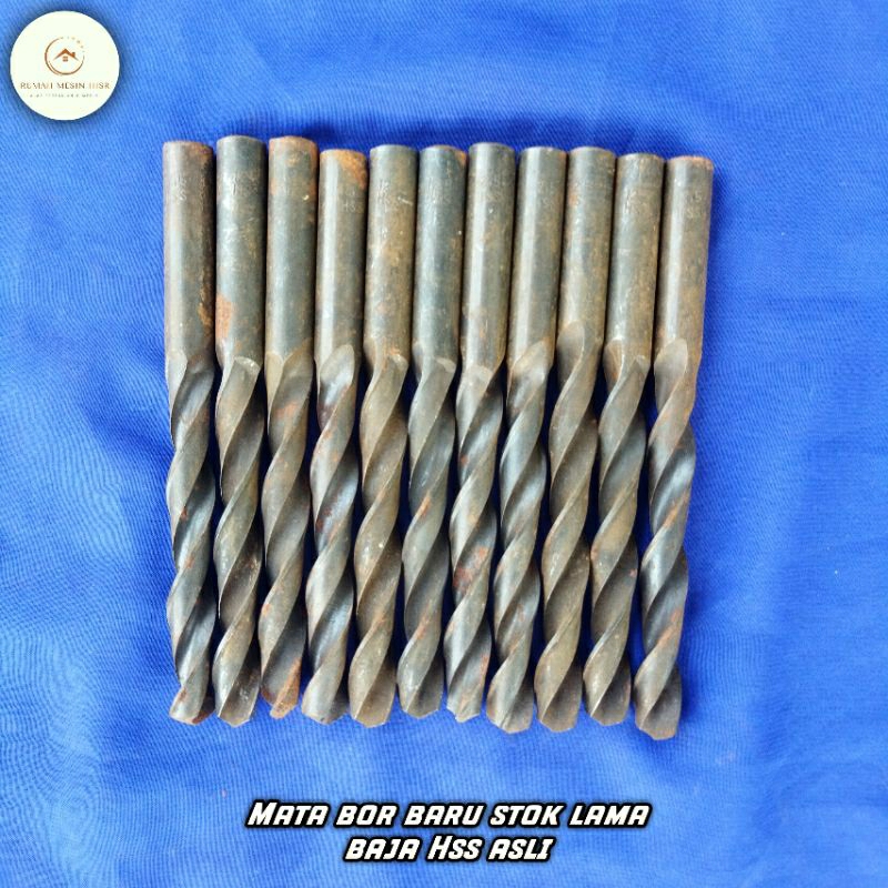 Jual isi 12 Mata bor baja HSS asli untuk mengebor besi alumunium kayu ...