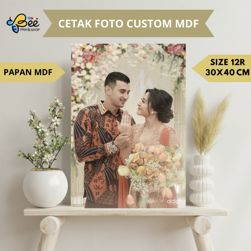 Jual Cetak Foto 12r 30x40 Cm Bingkai Mdf Cetak Foto Custom Cetak
