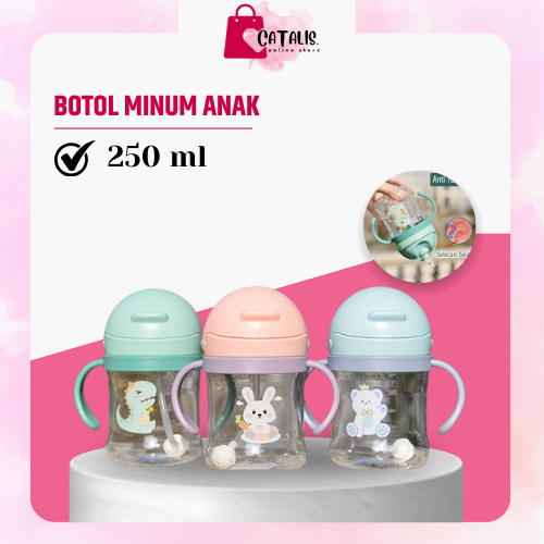 Jual CATALIS Botol Minum Genggam Anak 250ML / Botol Air Minum Gelas ...