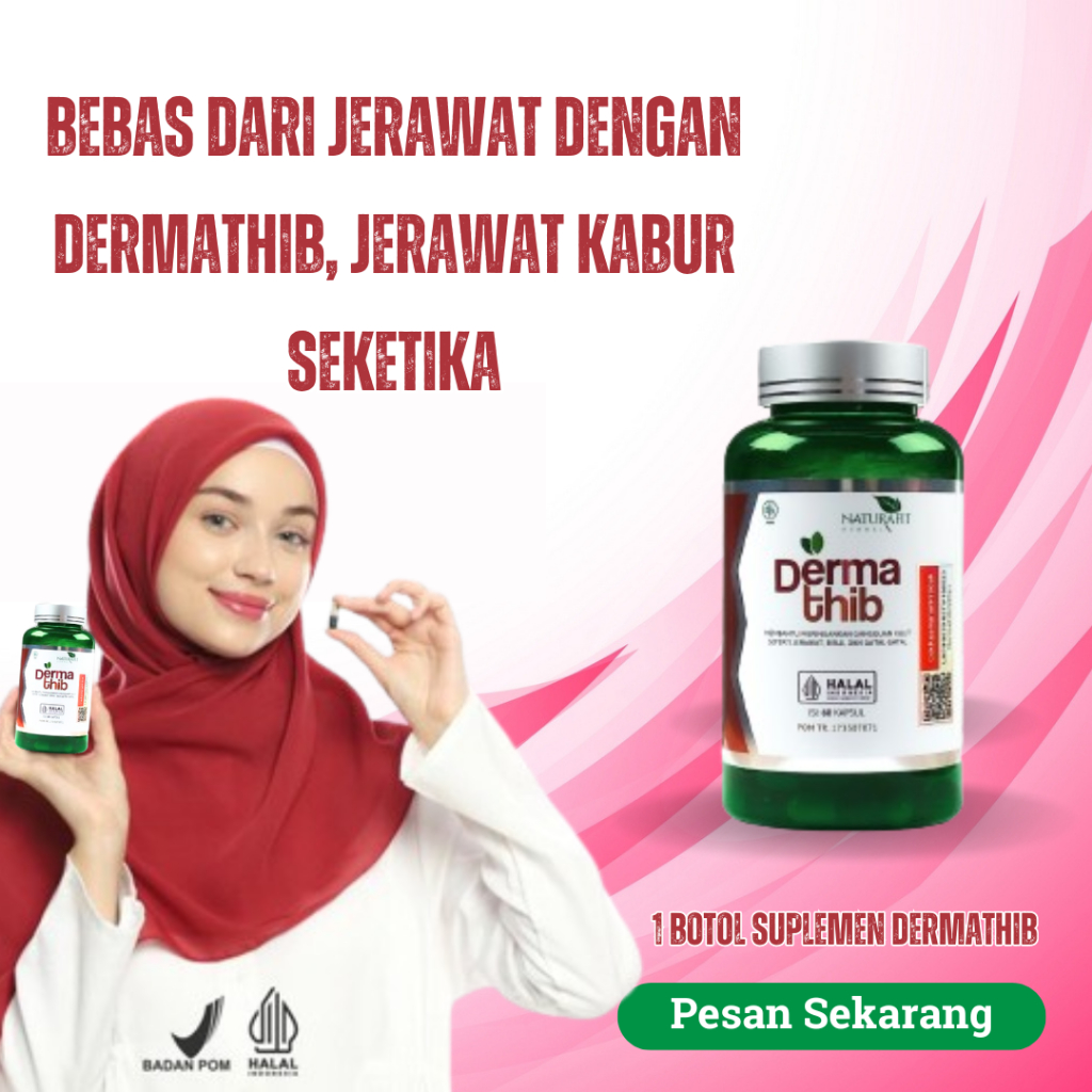Jual Dermathib Kapsul Herbal Obat Jerawat Asli Original POM BPOM 60 ...