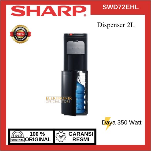 Jual SHARP DISPENSER GALON SWD72EHL 2L/SWD-72EHL/SWD 72EHL/SHARP GALON ...