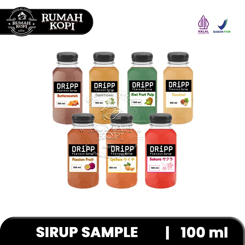 Jual Sirup Dripp Repack / Syrup Dripp All Varian Botol Plastik 100 ml ...