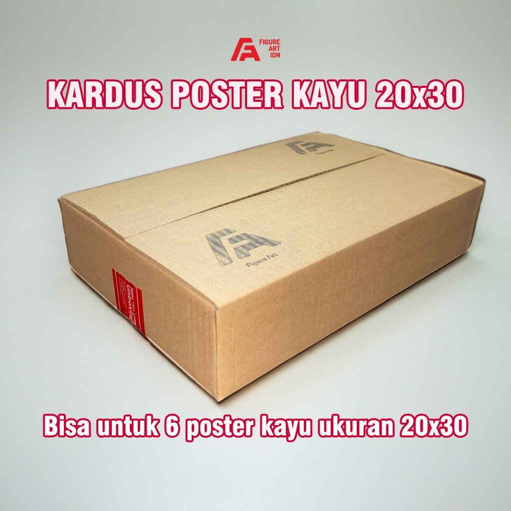 Jual Kardus Packing Checkout Poster Kayu 20x30 Bisa untuk 6 poster kayu ...