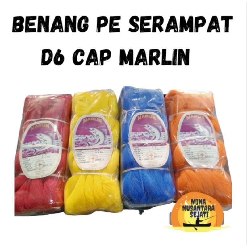 Jual BENANG PENGIKAT JARING/ BENANG SERAMPAT PER PACK D6 CAP MARLIN ...