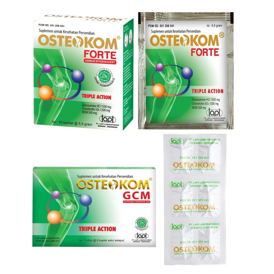 Jual Osteokom forte / Osteokom Tablet - Suplemen Kesehatan Sendi ...