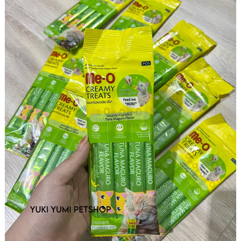 Jual SNACK/Treat Kucing (Cat) Me-O MeO Creamy Treat Treats 60gr (4 x 15 ...