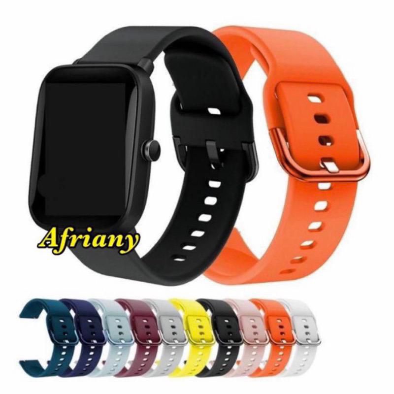 Jual Strap Olike Zenith W15 Smartwatch Tali Jam Rubber Colorful Buckle ...