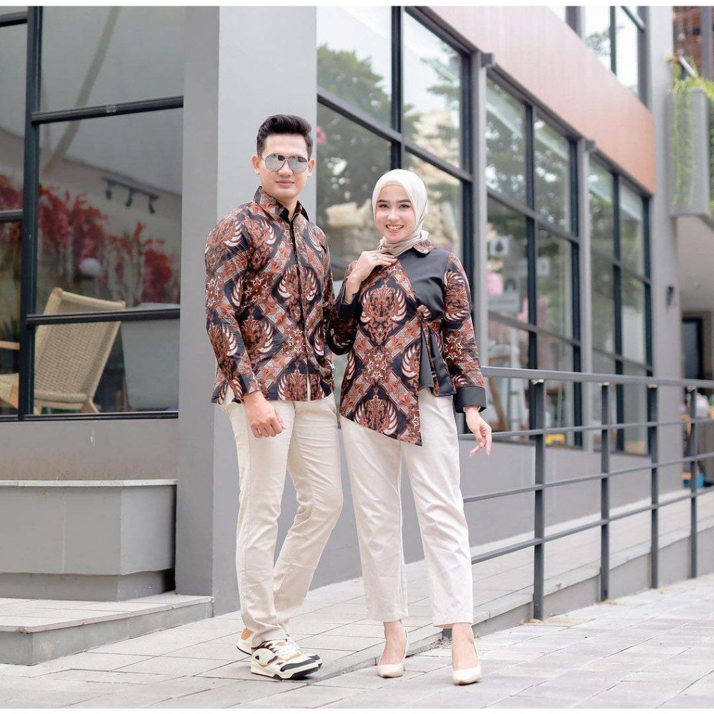 Jual Benang Raja Batik Couple Pria Wanita Katun Gajah Mada | Shopee ...