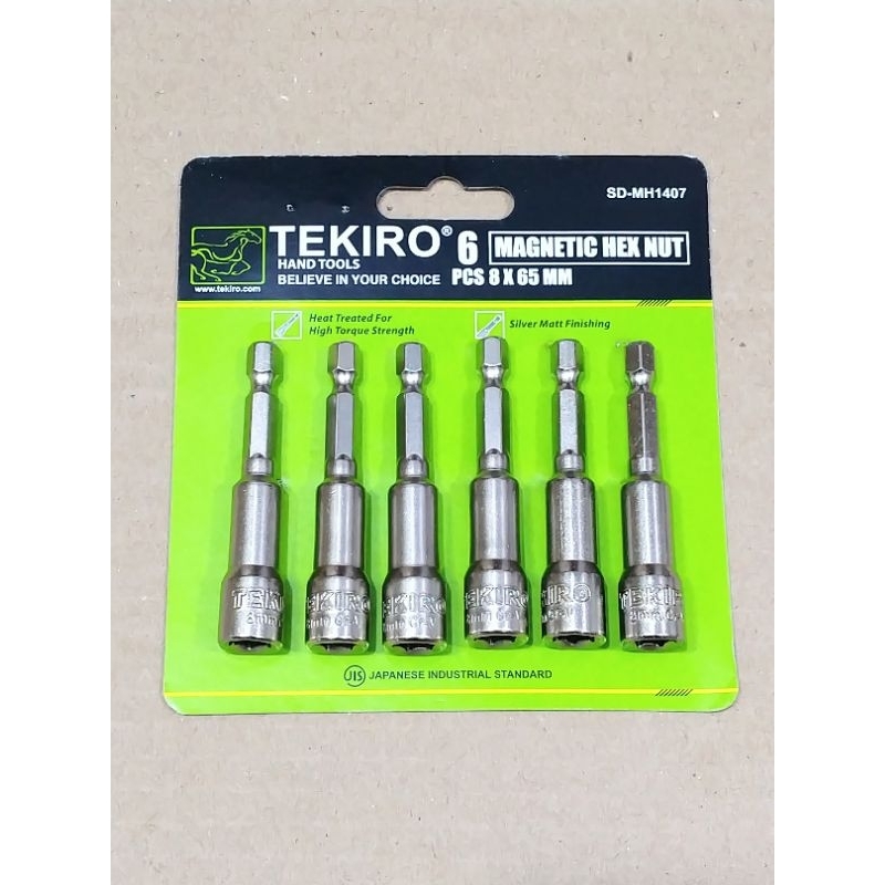Jual Mata Roofing 8 x 65MM Original TEKIRO Kunci Baut Baja Ringan Magnetic Hex Nut (HARGA SATUAN ...