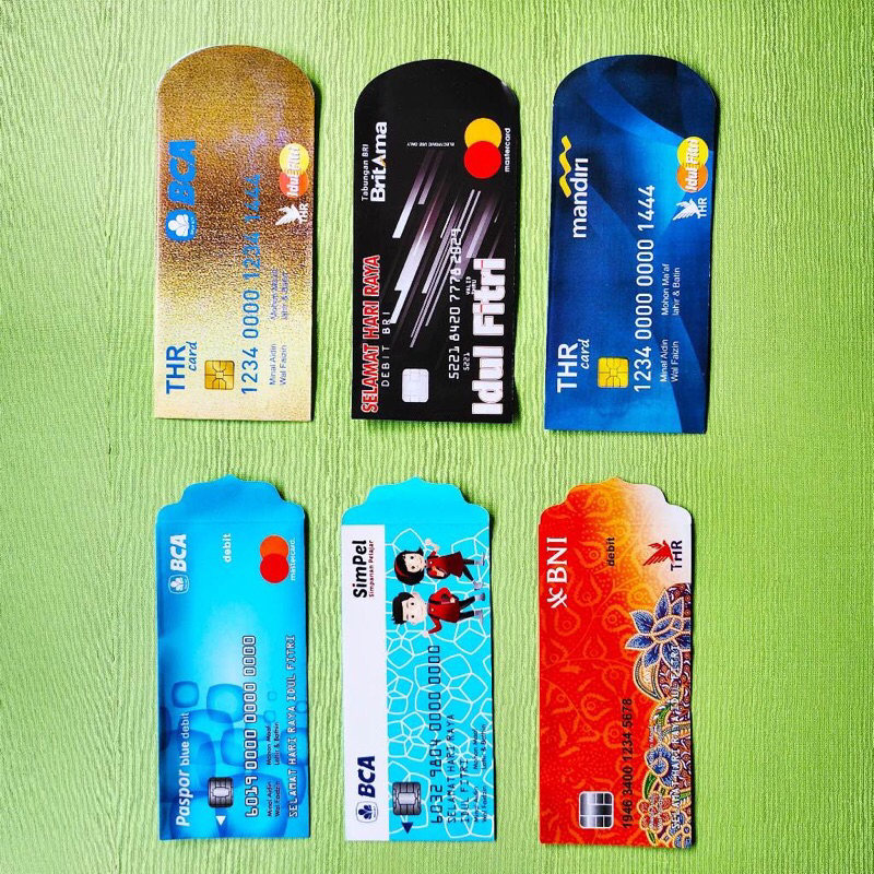 Jual Amplop lebaran besar motif ATM isi 100 lembar uk 17x8cm | Shopee ...