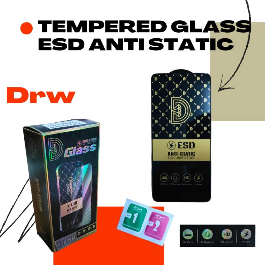 Jual Tempered Glass Anti Static Full Cover All Type | Shopee Indonesia