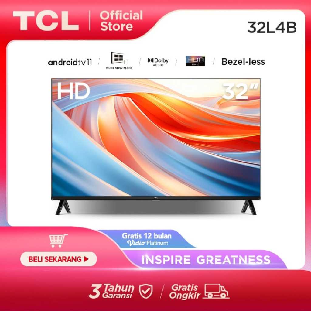 Jual TCL 32 Inch Smart TV - Android 11 - HD - Dolby Audio - Google Play/Netflix/Youtube - Wifi ...