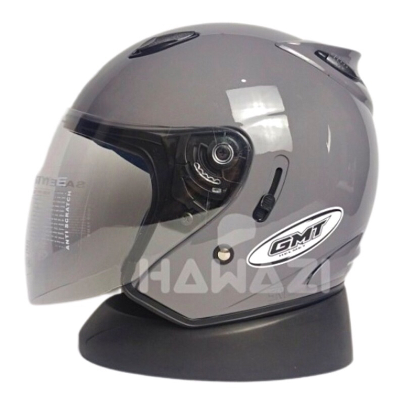 Jual Helm Motor Half Face Double Visor GMT Original/Helm Pria Wanita ...