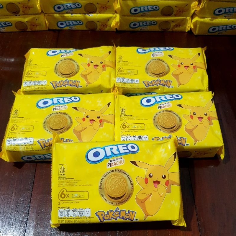 Jual BISKUIT OREO x POKEMON BERHADIAH KARTU / PHOTOCARD HALAL RASA ...