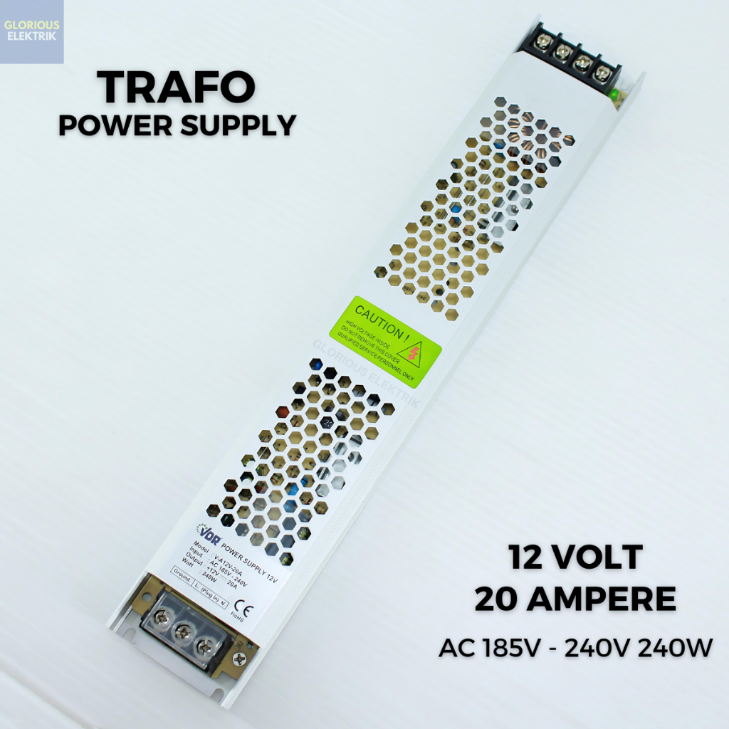 Jual Trafo / Travo / Adaptor / Power Supply 12V 20A 20 Amper CCTV Led ...