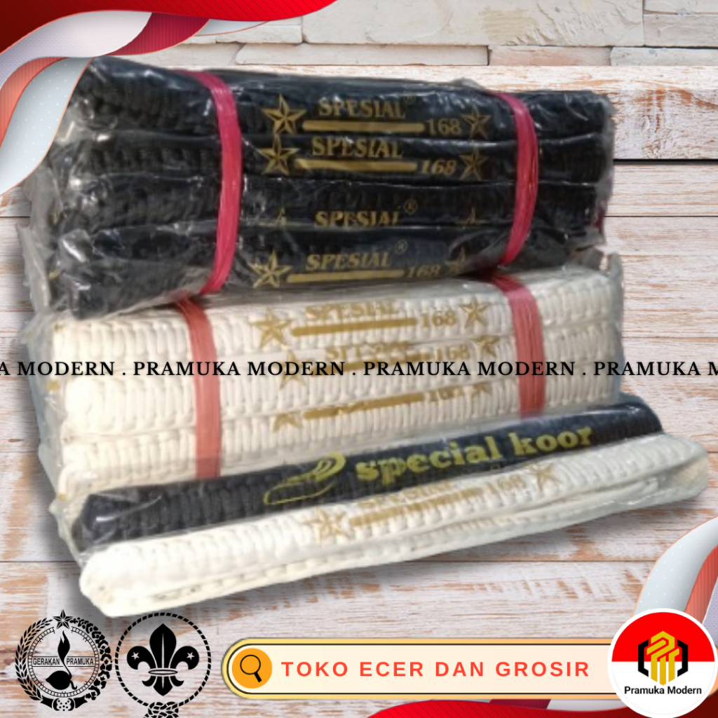 Jual 20 pcs Talikur besar hitam dan putih tali koor satpam / tali ...