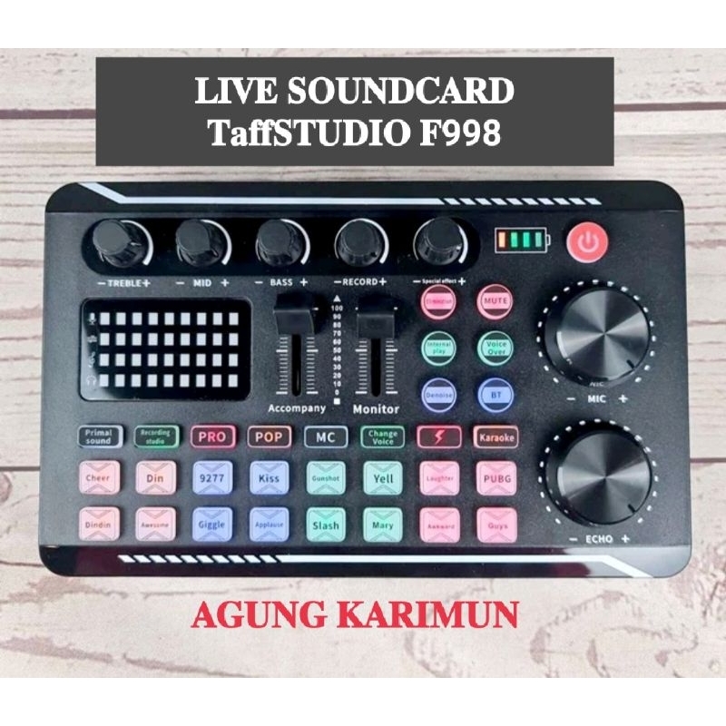 Jual LIVE SOUNDCARD TaffSTUDIO F998 | Shopee Indonesia