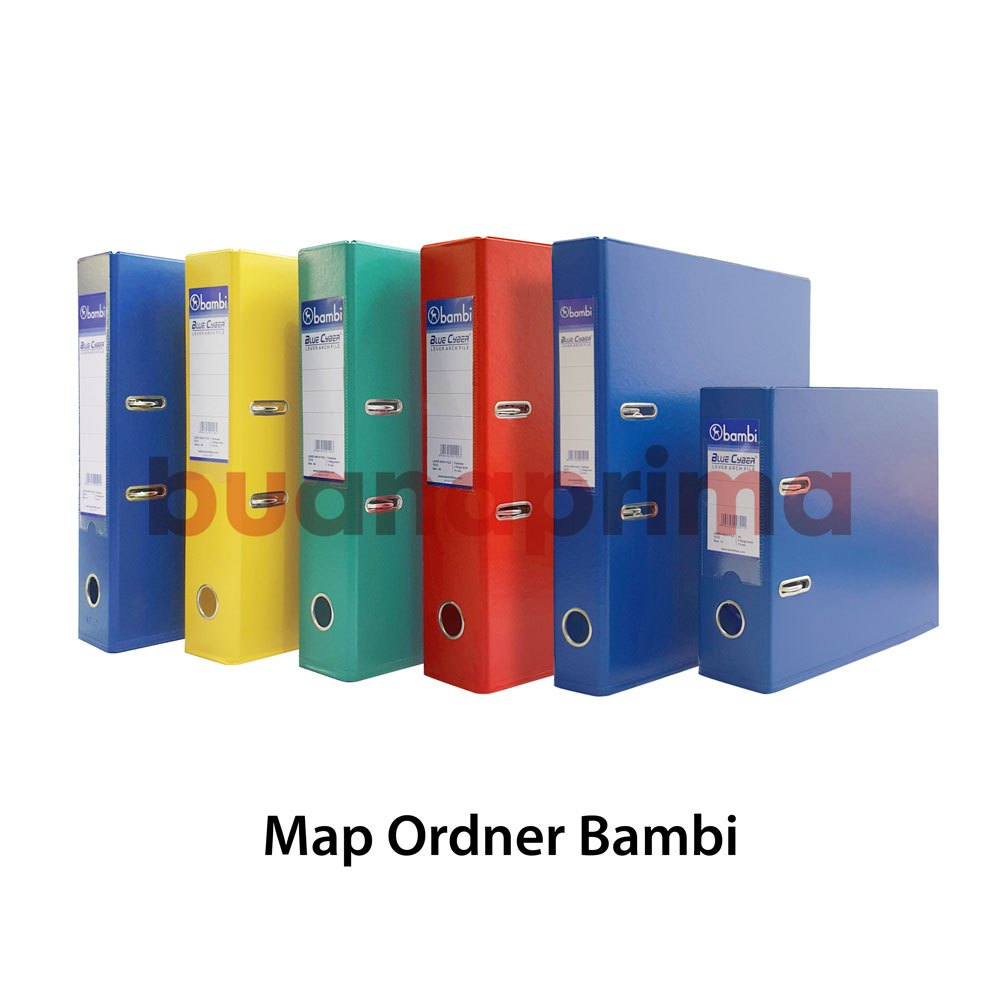 Jual Map Ordner Bambi 1010 Lebar 7 cm Biru Merah Kuning Hijau Letter ...