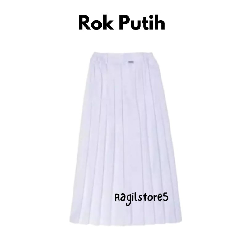 Jual Rok Putih Seragam SD MI Full Rempel | Shopee Indonesia