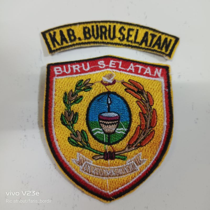Jual BET BORDIR LOGO LAMBANG PEMKAB BURU SELATAN/ KAB BURU SELATAN BED ...