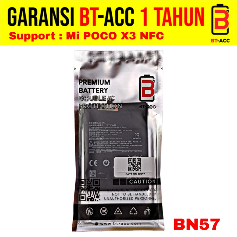 Jual BATTERY POCO X3 NFC/POCO X3 PRO/BN57/BN61 ACC ORI | Shopee Indonesia
