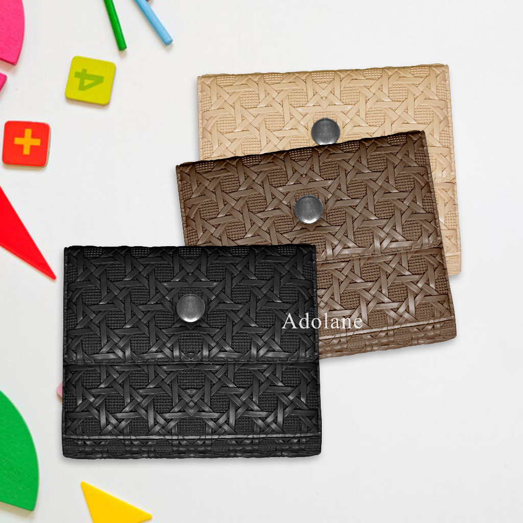Jual ADOLANE 085 DOMPET KARTU ANYAMAN / DOMPET LIPAT MINI / DOMPET ...