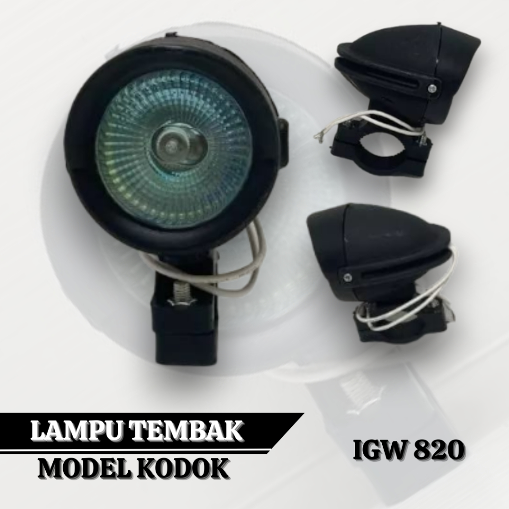 Jual Lampu Sorot Motor Lampu Tembak Merk Igawa Lampu Terang Universal ...