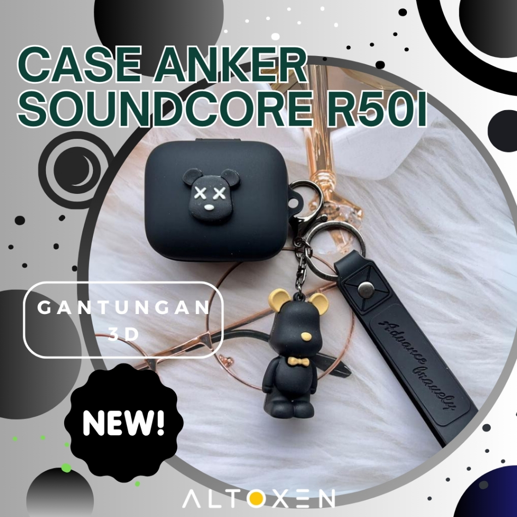 Jual Case TWS Anker Soundcore R50i Gantungan Bearbricks, Kaws 3D I TWS ...