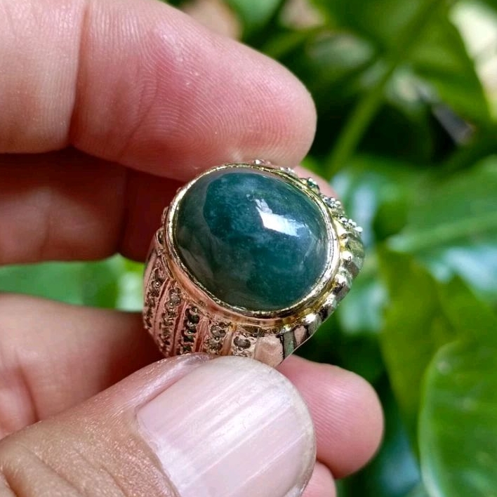Jual Cincin Batu Permata Natural JADEITE JADE / GIOK BURMA NTE Type A ...