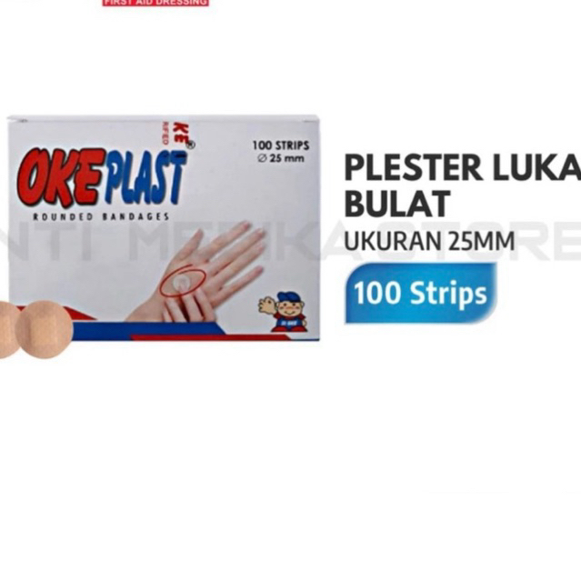 Jual OKEPLAST PLESTER LUKA BULAT ANTI AIR DAPAT 5| OKE PLAST PLESTER ...