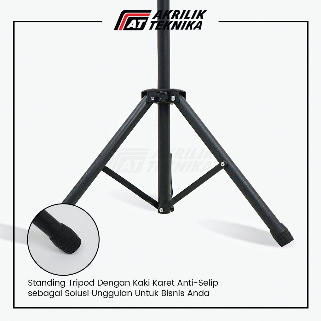 Jual Tripod Banner 2 Sisi / Display Tiang Iklan Barcode Akrilik ...
