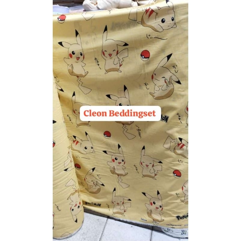 Jual SPREI PIKACHU POKEMON BALL/PIKACHU HAPPY TOGETHER LIMITED EDITION ...