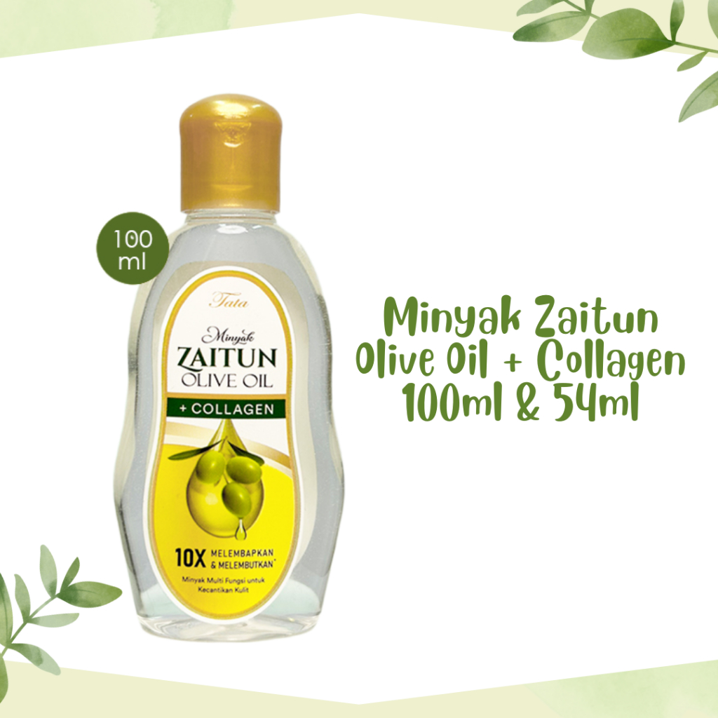 Jual Tata Minyak Zaitun Olive Oil + Collagen 54ml & 100ml/Minyak Pijat ...