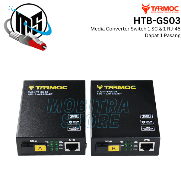 Jual Media Converter Tarmoc HTB GS03 HTB-GS03 Gigabit Single mode | Shopee Indonesia