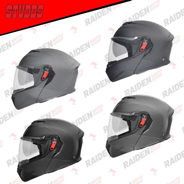 Jual STUDDS HELM TROOPER SOLID MODULAR HELMET | Shopee Indonesia